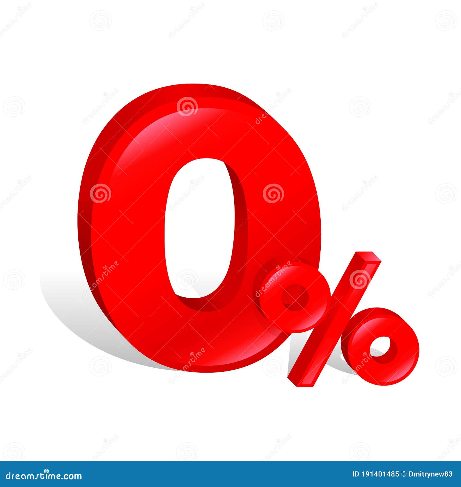 Zero Percent Isolated Badge Stock Vector - Illustration of credit ...