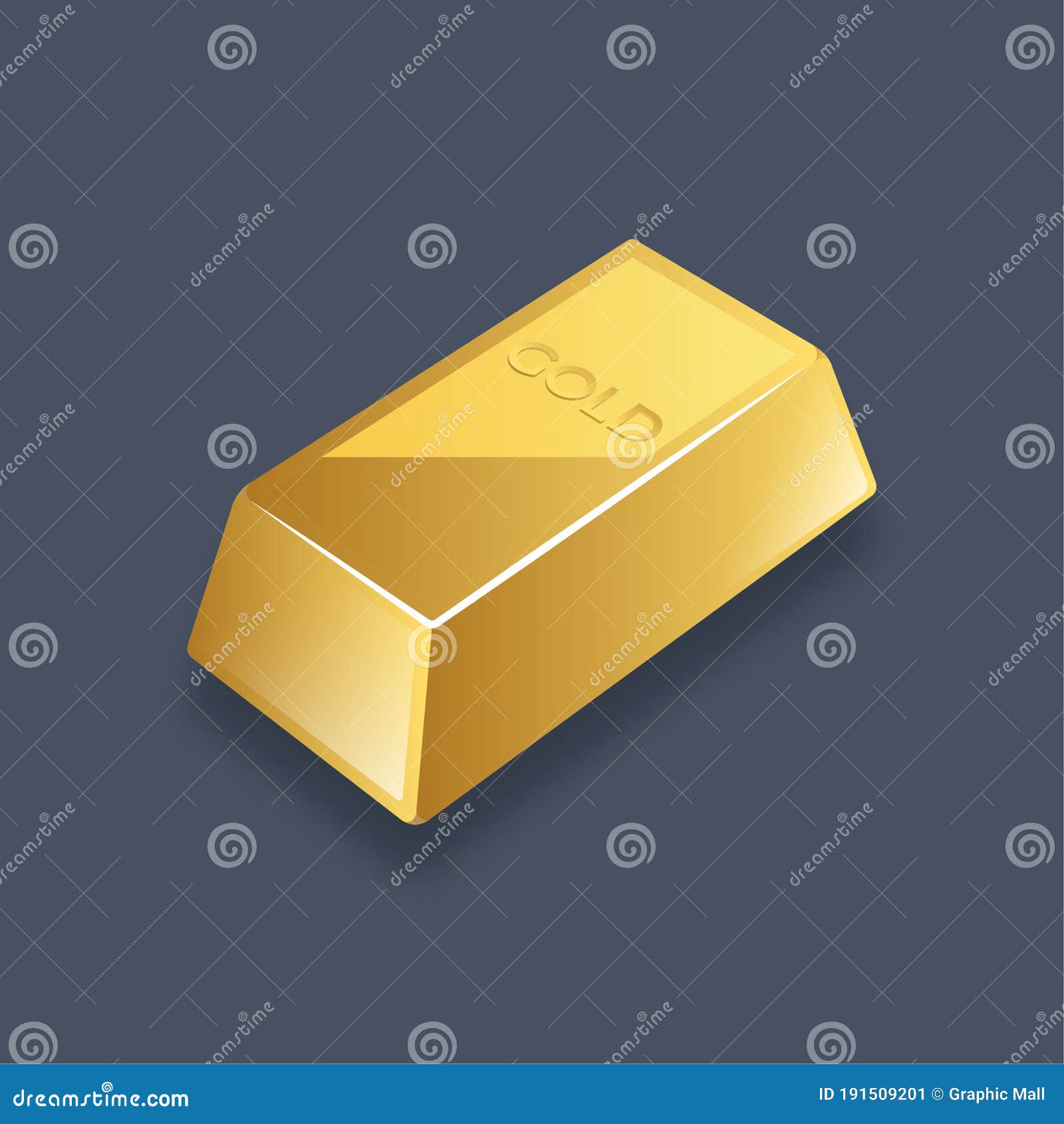 Gold Money - Isometric 3D Illustration. Stock Vector - Illustration of ...