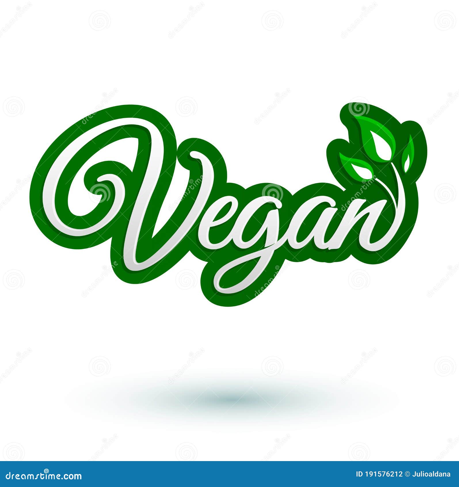 Vegan Vector Icon Design Emblem with Leaves. Stock Vector ...