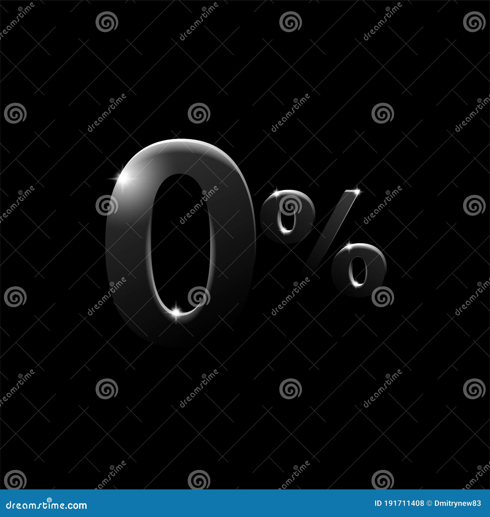 Zero Percent Commission Banner in Black Decoration Stock Vector ...