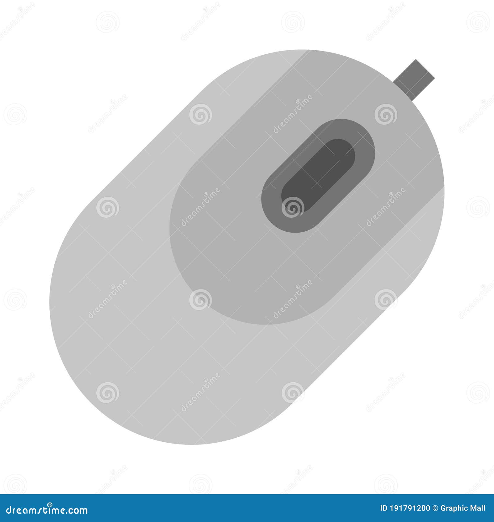 Computer Mouse - Flat Color Image. Stock Vector - Illustration of ...