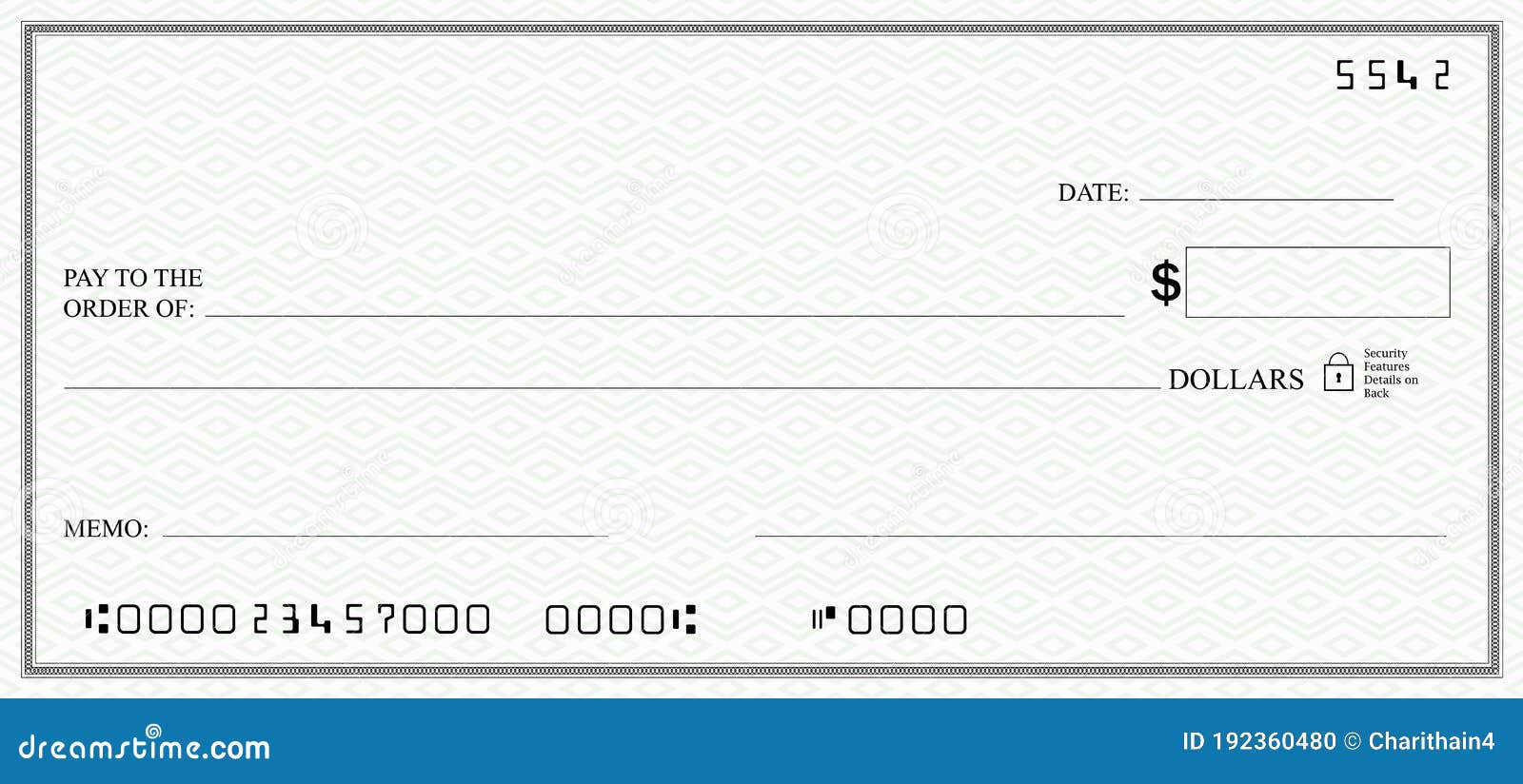 BANK CHECK, Bank Cheque. Continuous One Line Drawing. Cartoon Vector ...
