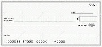 Blank Bank Check Book Page with White Security Background Stock Vector ...