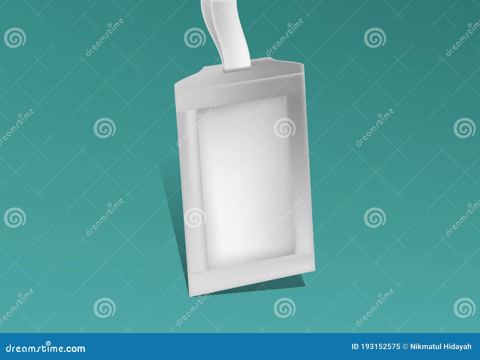 Name Tag Mockup Hanging with String , Template Business Concept Mock-up ...