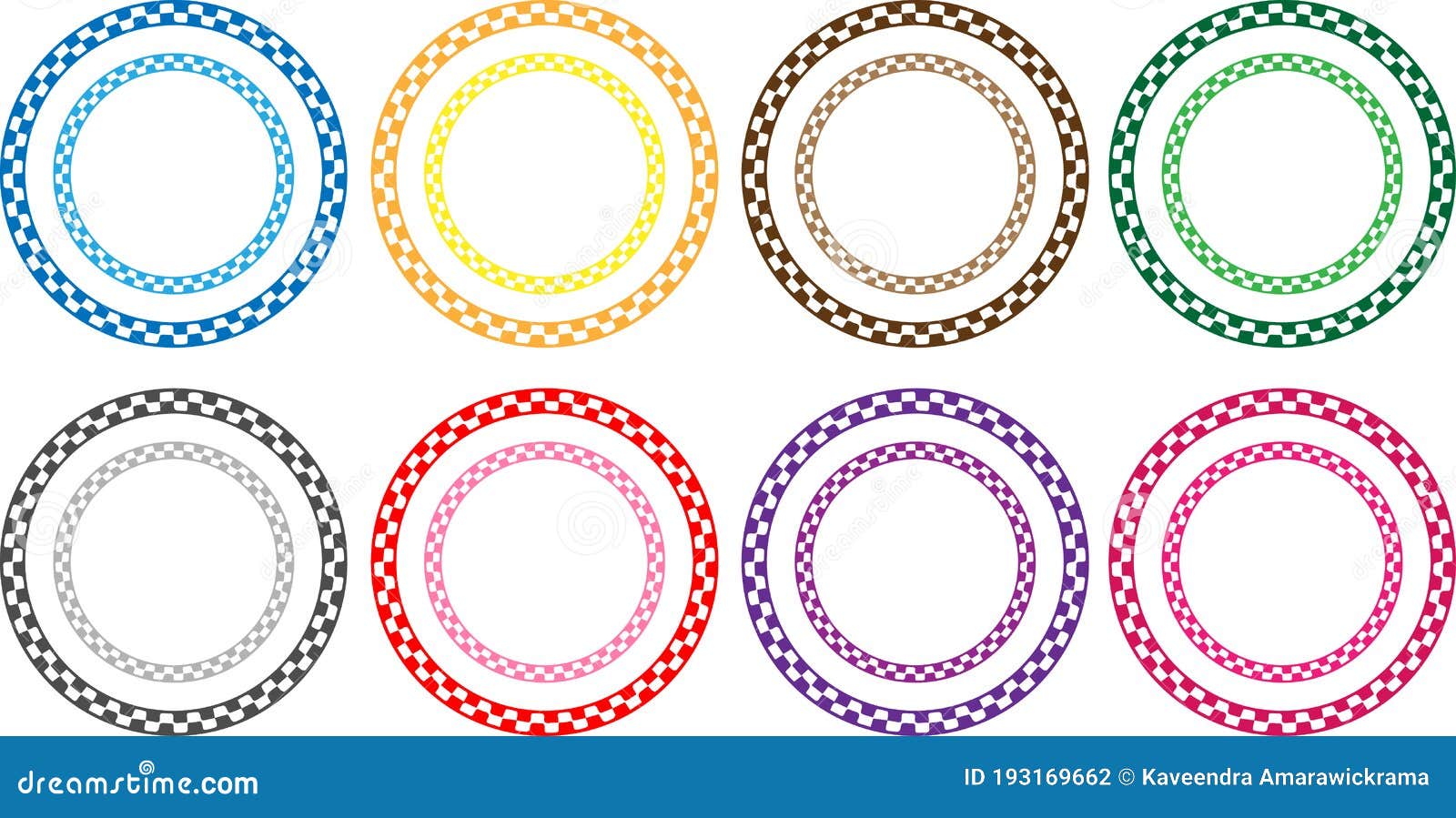 Circle Pattern Design on White Stock Vector - Illustration of draw ...