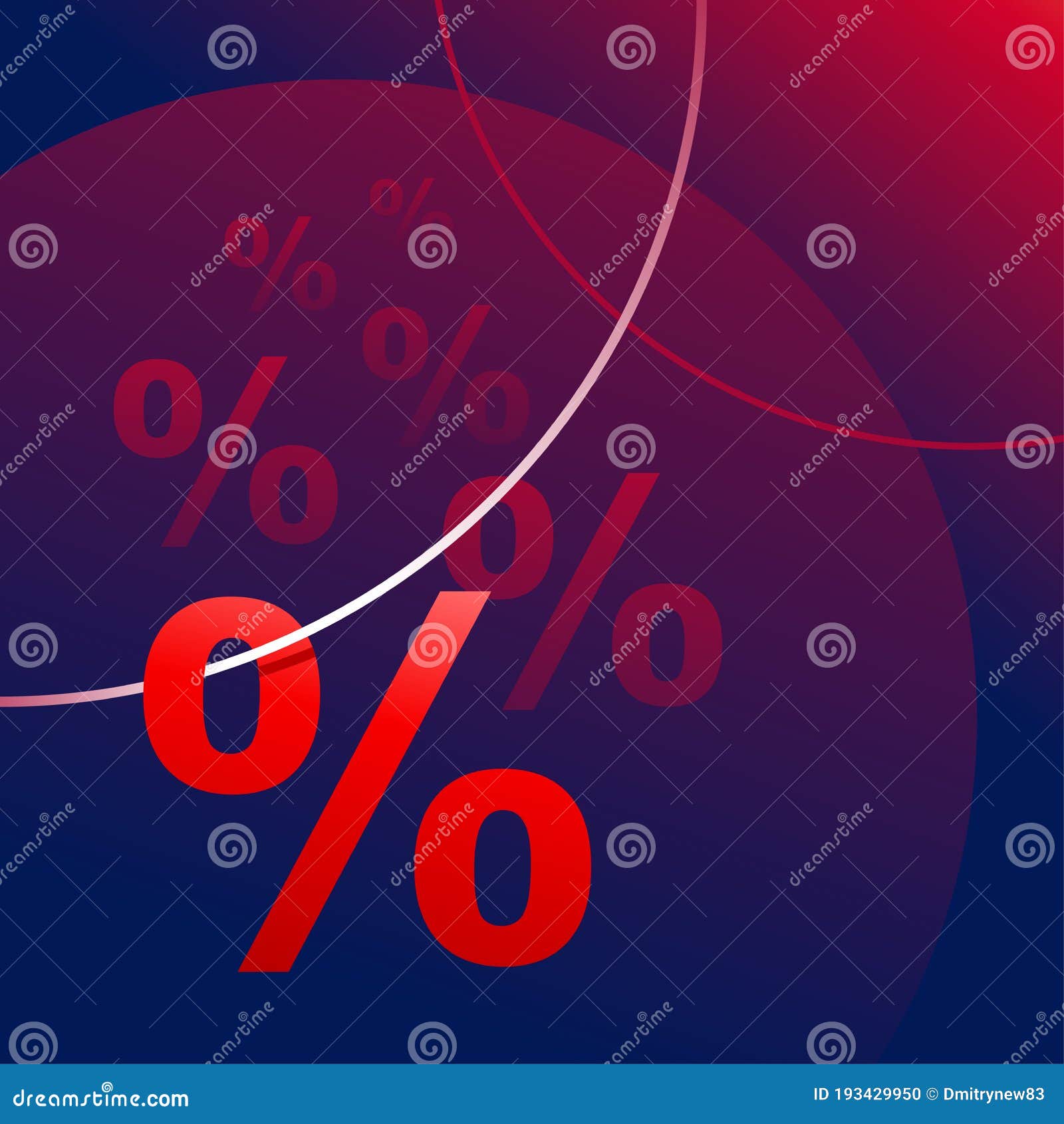 Sales Banner with Percents Symbols Stock Vector - Illustration of ...