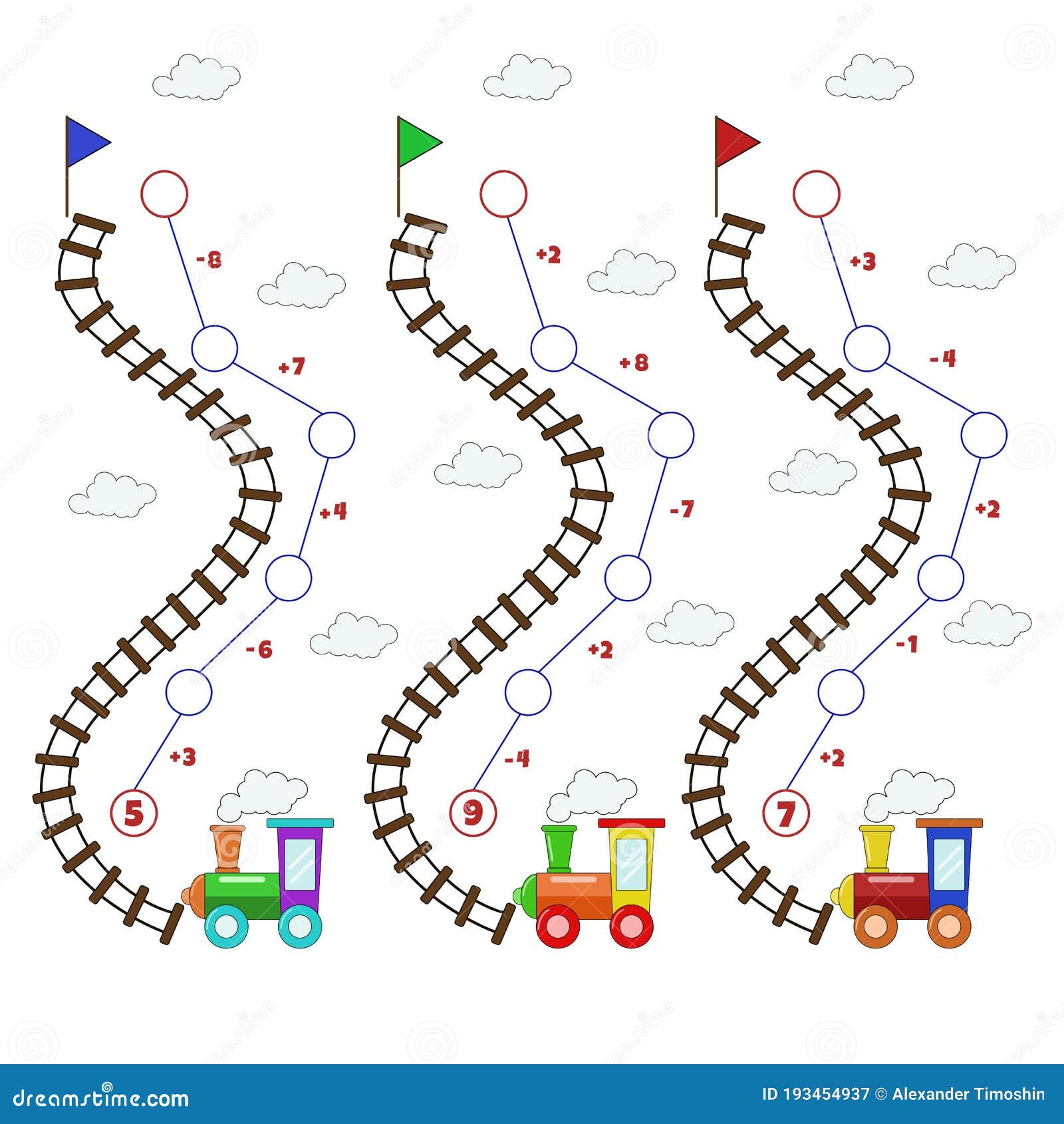 Mathematical Puzzle Game. Solve the Task. Worksheet Stock Vector ...