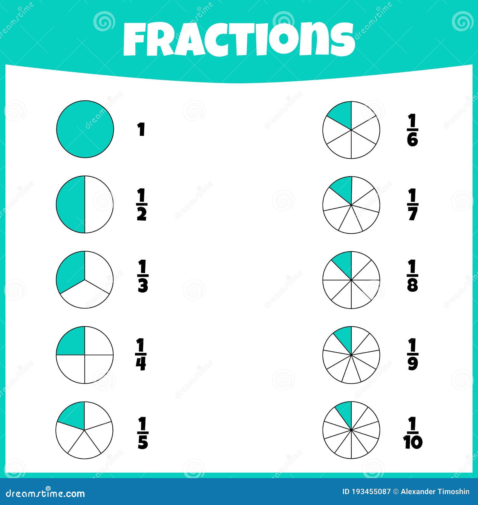 Fractions Addition, Printable Fractions Worksheets For Students And ...