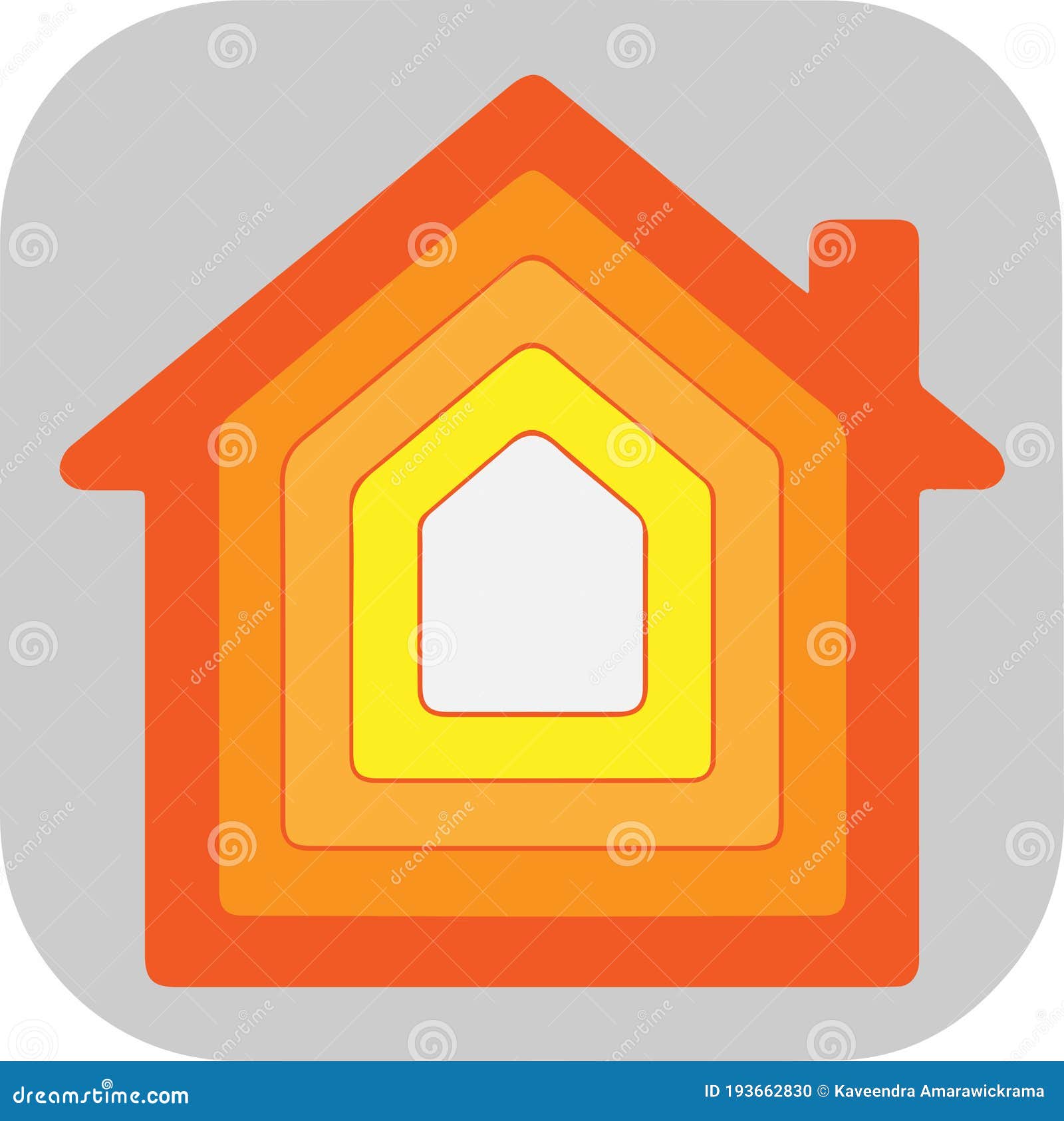 Vector Home App Icon Design on White Stock Vector - Illustration of ...