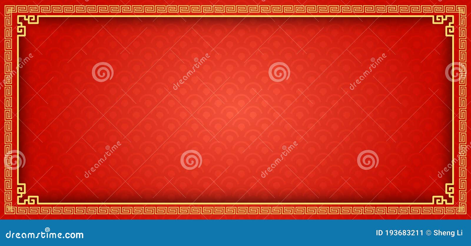 Chinese Traditional Background, the Great Wall Style Frame Stock Vector ...