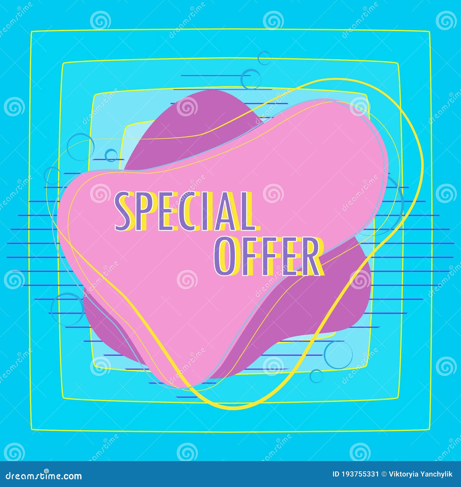 Abstract Dynamic Graphic Elements in Modern Style. Stock Vector ...