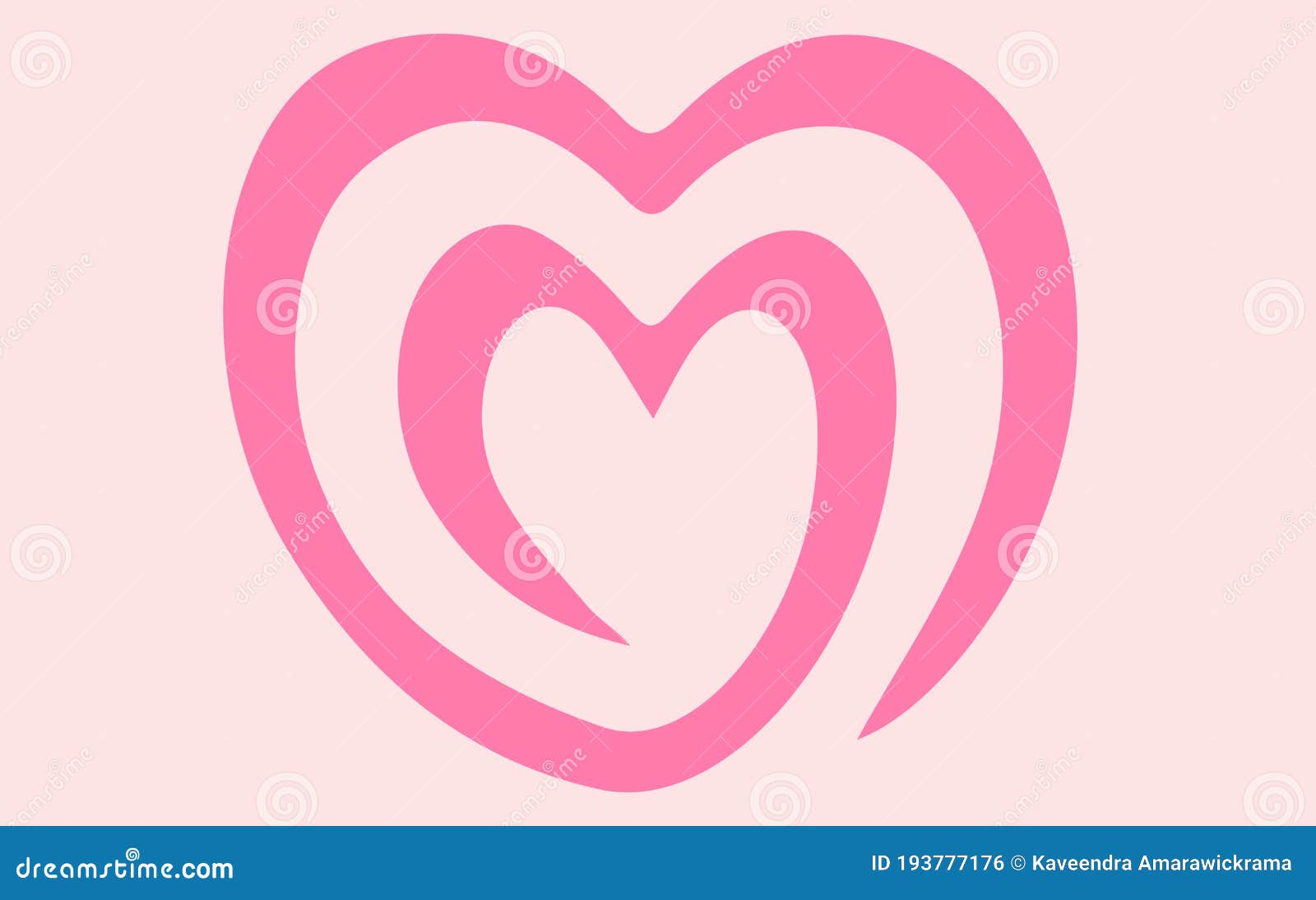 Vector Heart Design on Light Pink Stock Vector - Illustration of bless ...