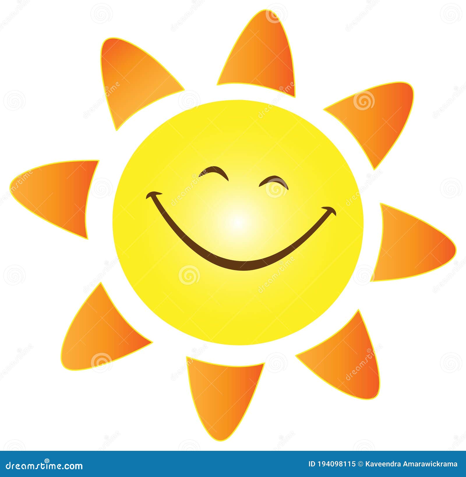 Happy sun design on white stock vector. Illustration of happiness ...