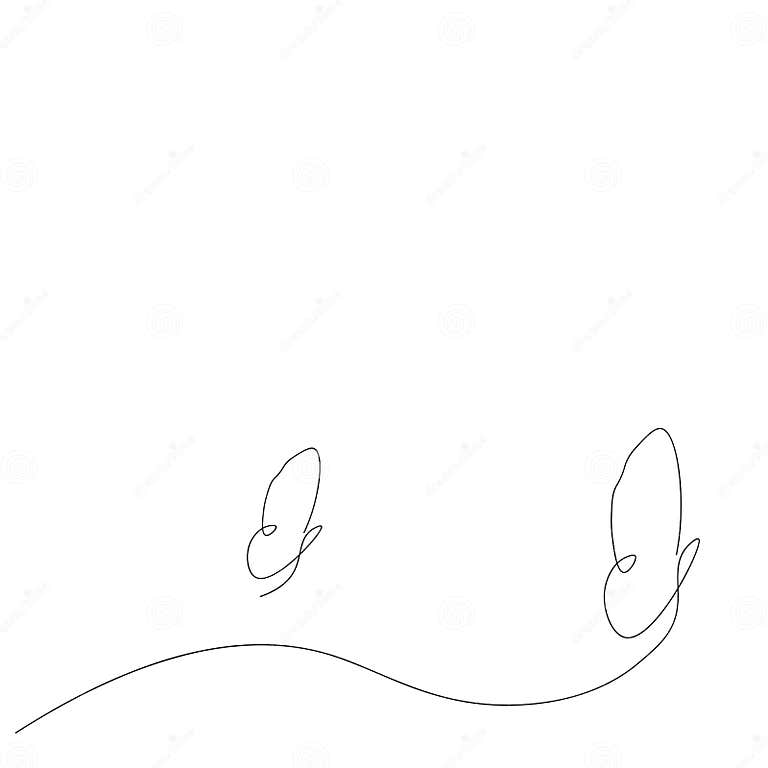 Butterfly Fly Animal One Line Draw Stock Illustration - Illustration of ...