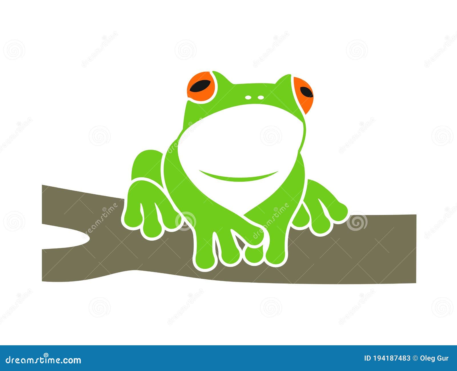Red Eye Frog. Tree Frog Logo Stock Vector - Illustration of france ...