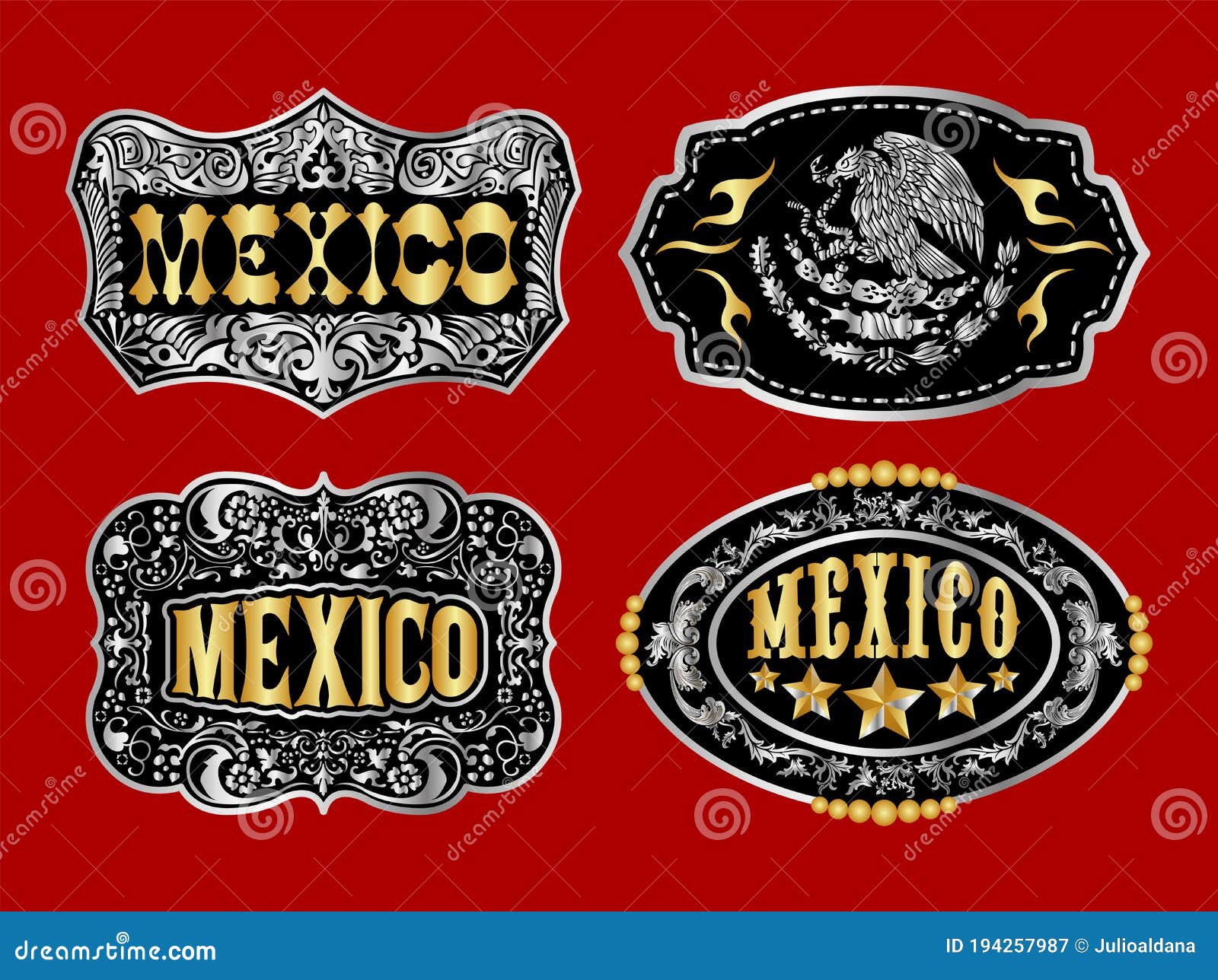 Mexico Label Emblem Vector Master Collection Design. Stock Vector ...