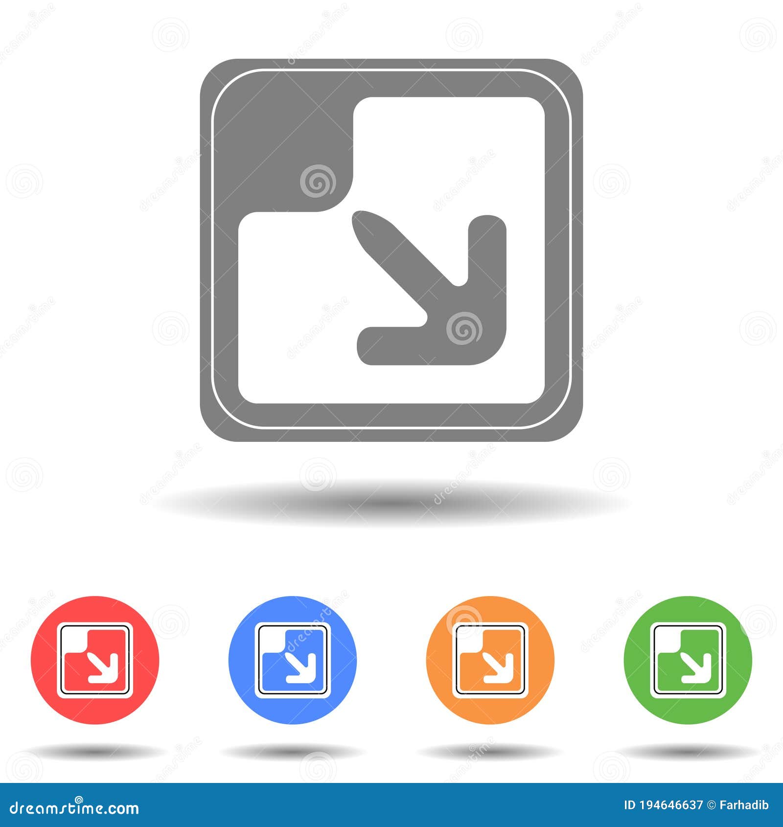 Minimize Icon Of 3 Types. Isolated Vector Sign Symbol. | CartoonDealer ...