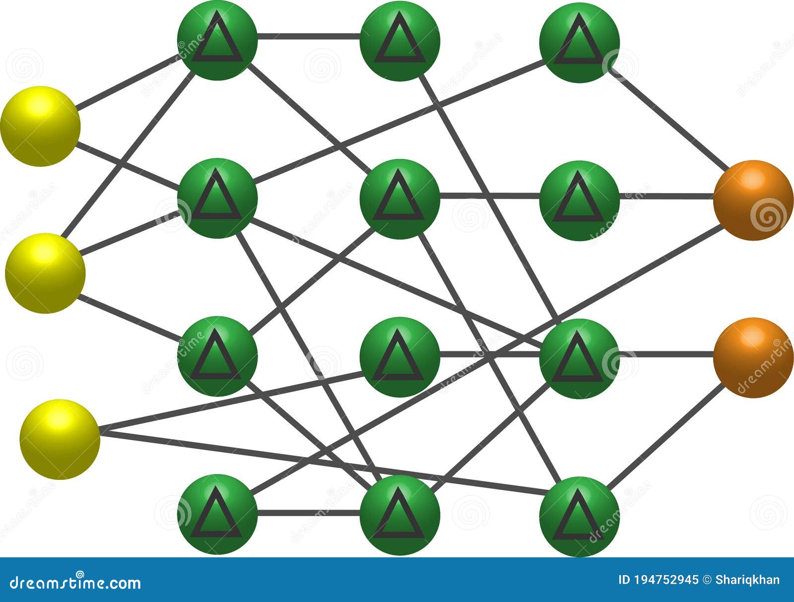 Liquid State Machine Neural Network Model Illustration Diagram Stock ...