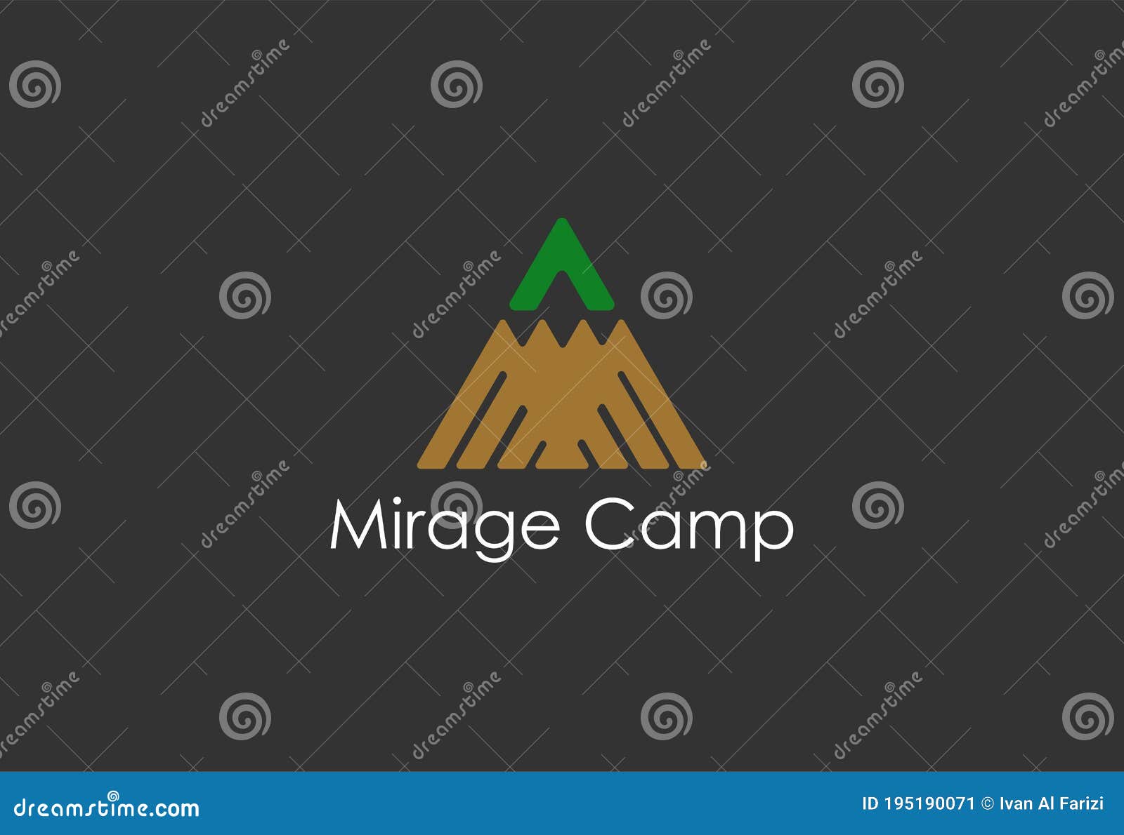 Campsite Logo Design Artwork Collection Stock Vector - Illustration of ...