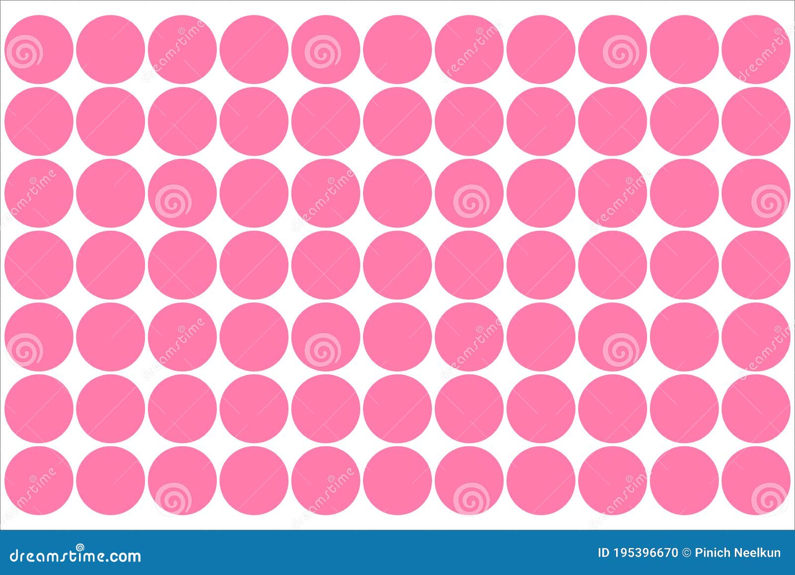 Large Pink Circle Symbols, Pink Polka Dot Background Pattern Stock ...