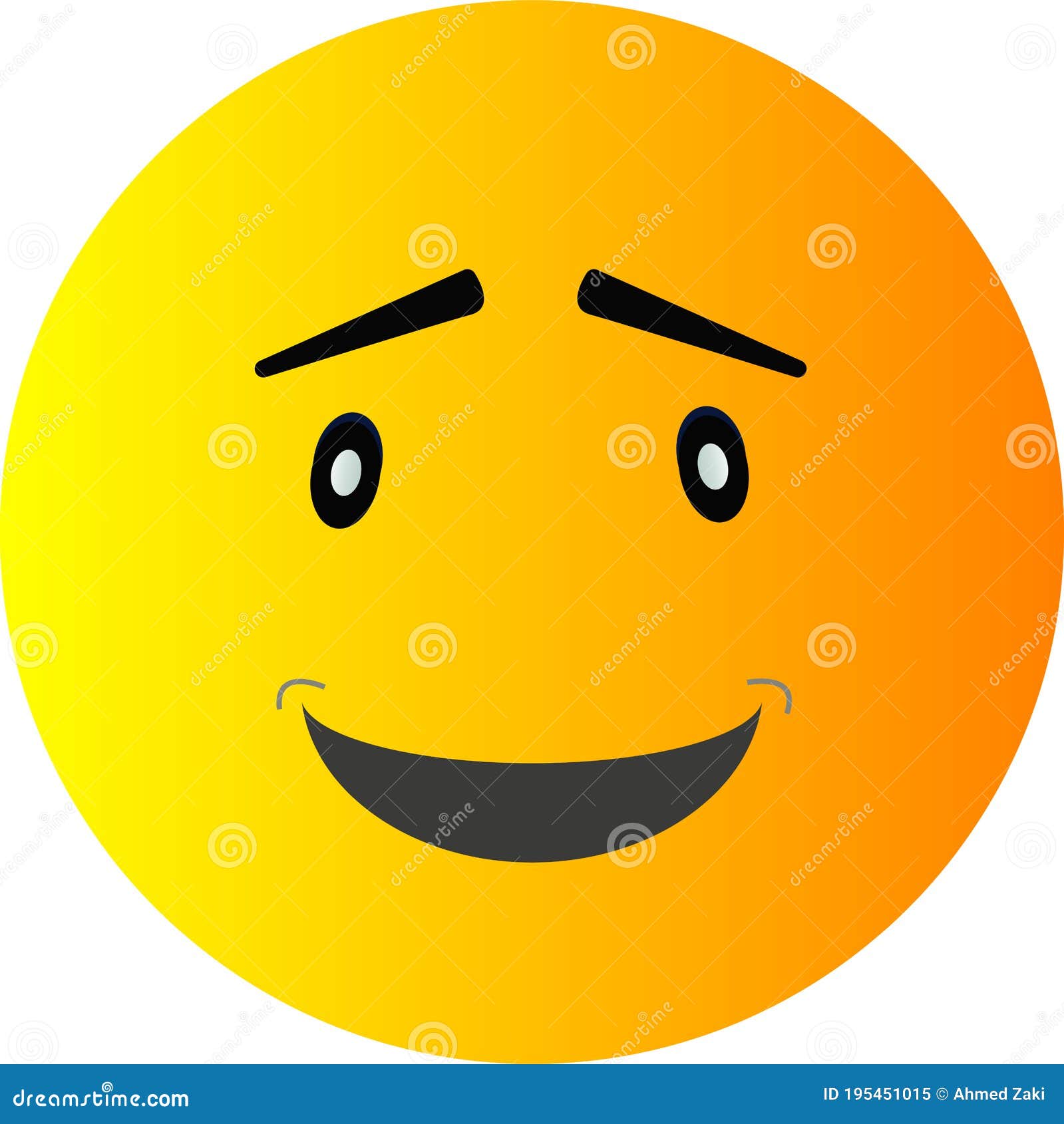 Smile Yellow Face Vector Happy Vector Yellow Face. Vector Illustration ...