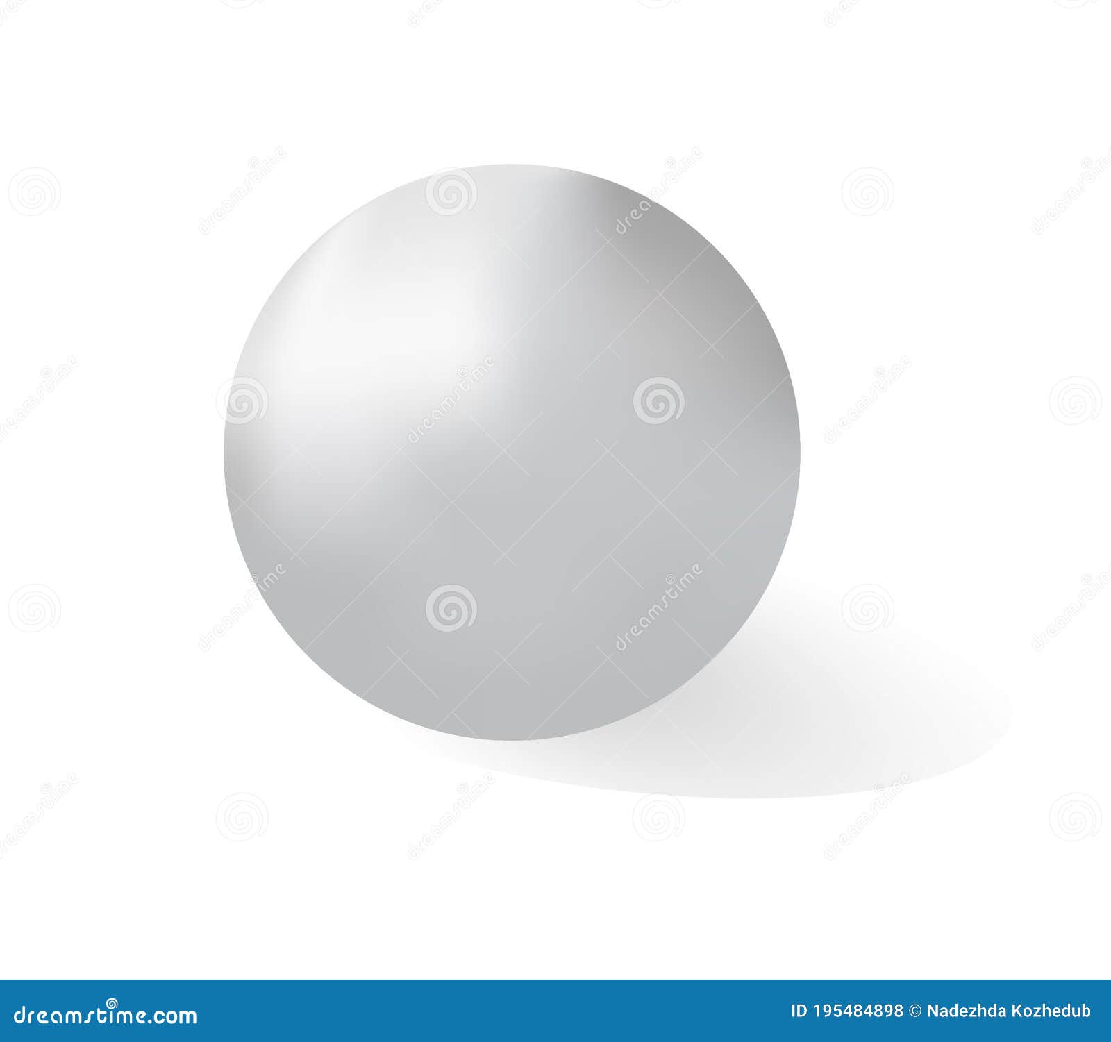 White Sphere with Shadow. Ball Stock Vector - Illustration of white ...