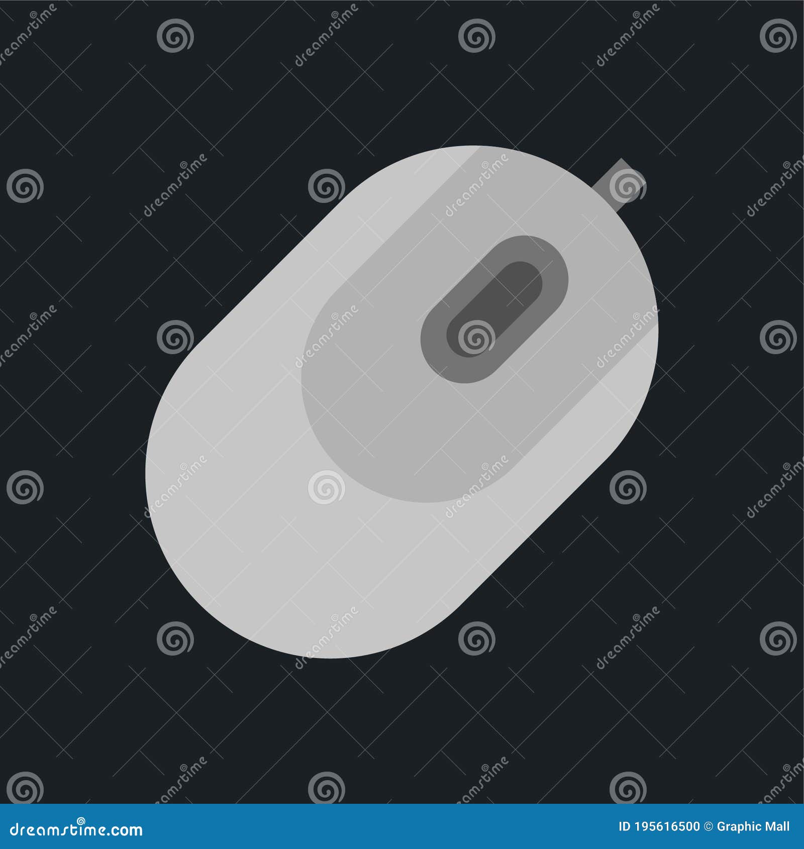 Computer Mouse - Flat Color Image. Stock Vector - Illustration of icon ...