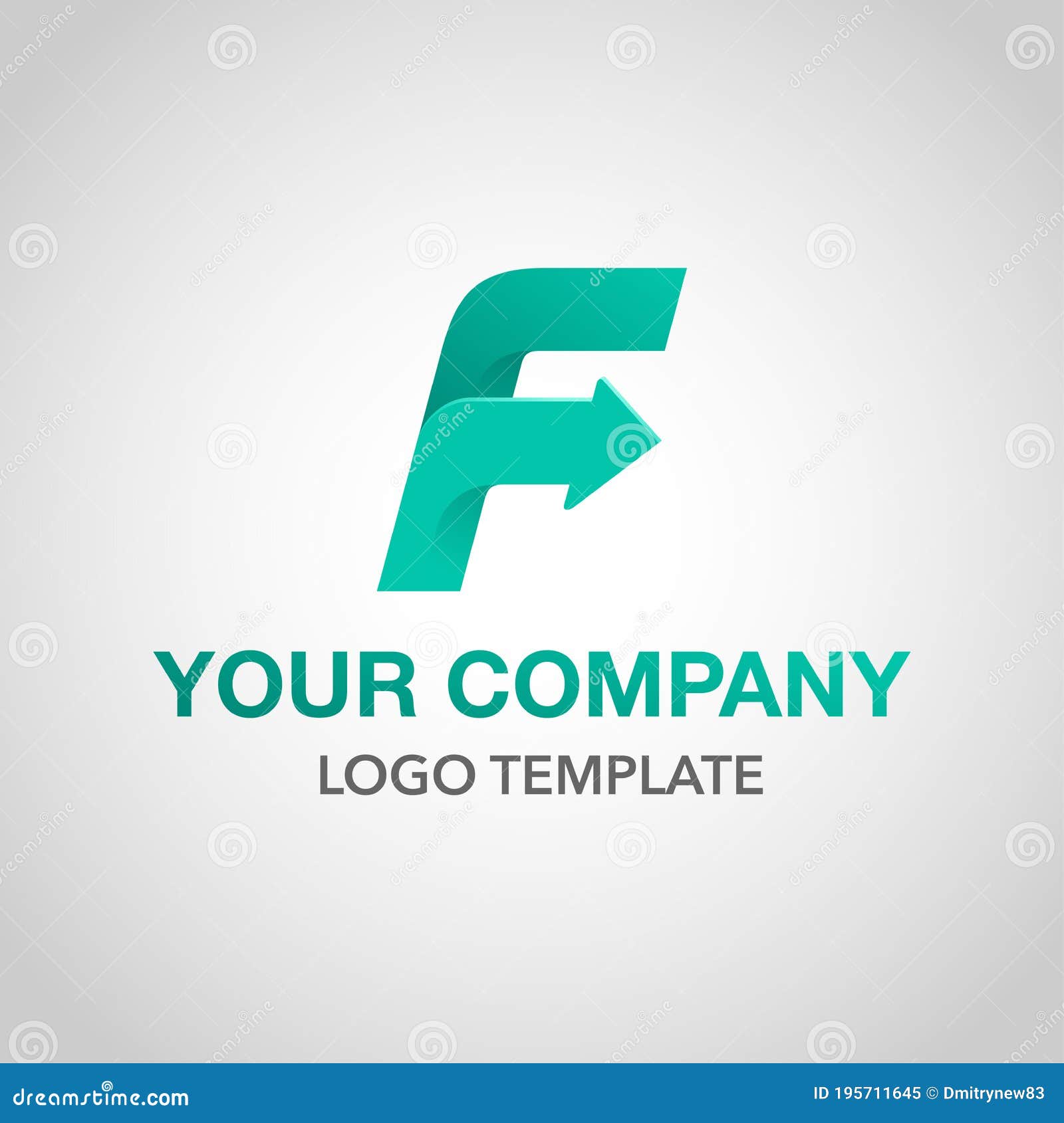 F and Arrow Logo - Combination of Letter and Sign Stock Vector ...