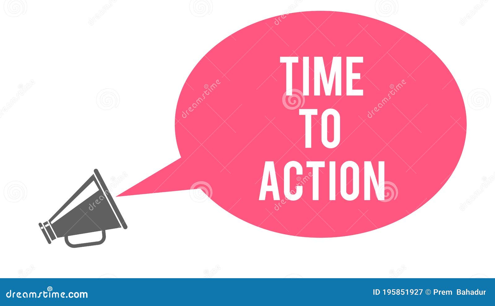 TIME for ACTION Announcement Backgrund Stock Illustration ...