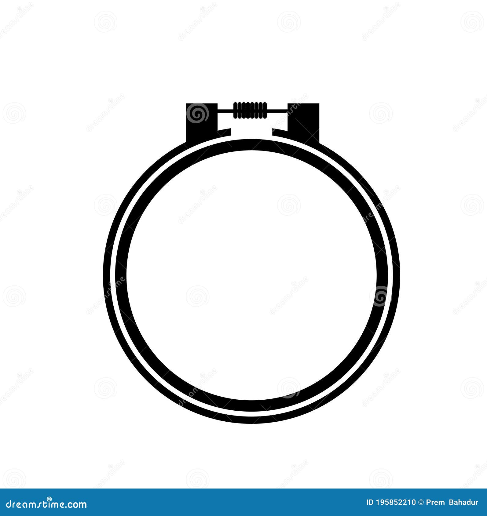 Embroidery Hoop Isolated Icon. Simple Element Illustration From Sew ...