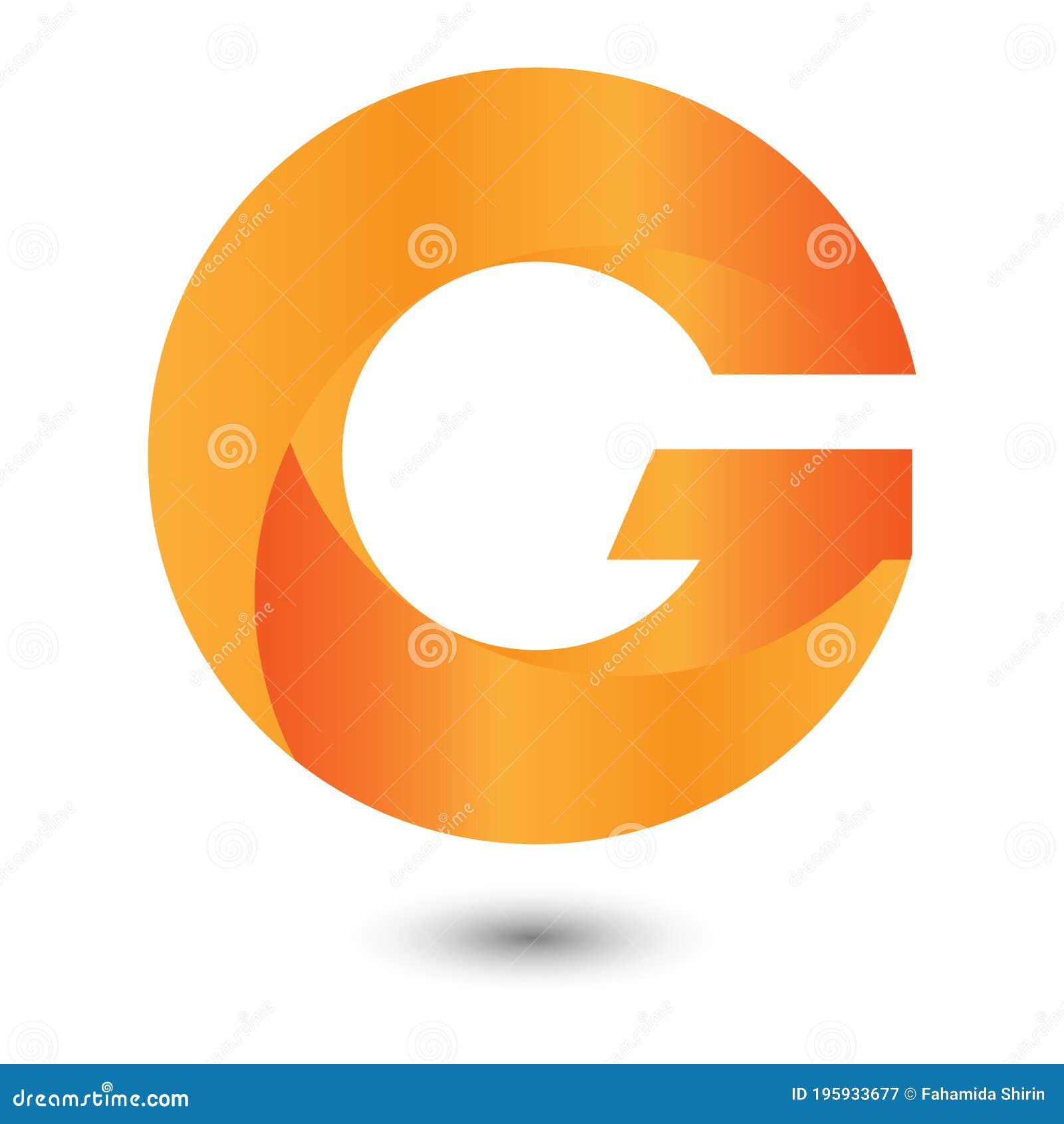 Stylish letter G logo stock vector. Illustration of logo - 195933677