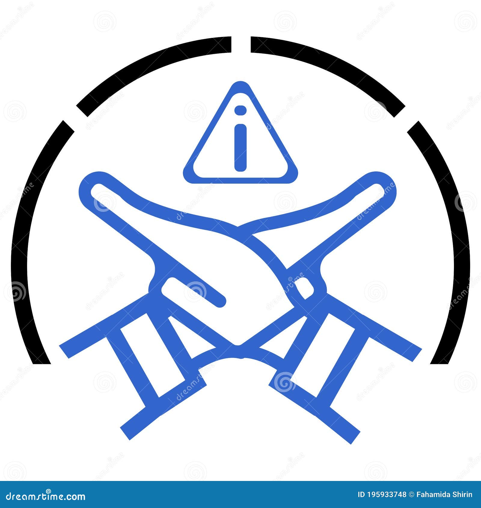 Restriction icon design stock vector. Illustration of hazard - 195933748