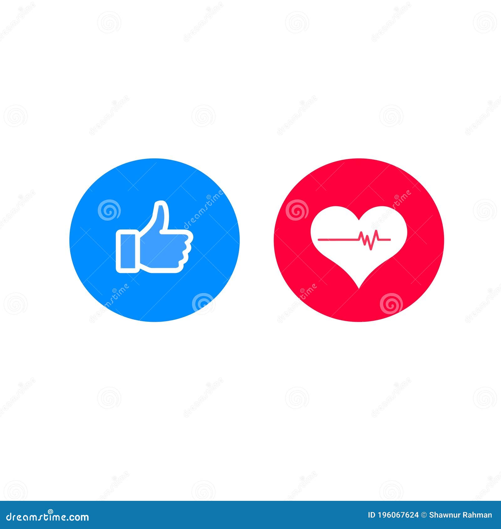 Heart Icon. Vector Like and Love Icon Stock Vector - Illustration of ...