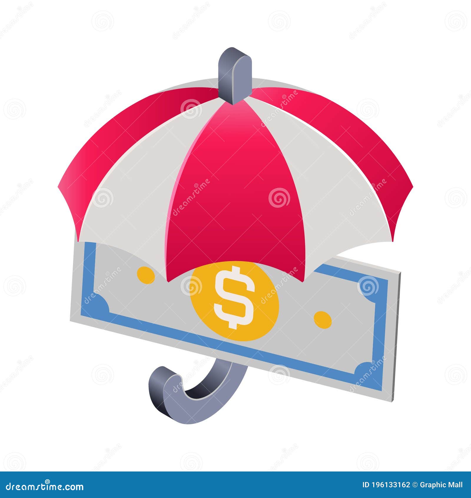 Money Insurance - Isometric 3D Illustration. Stock Illustration ...