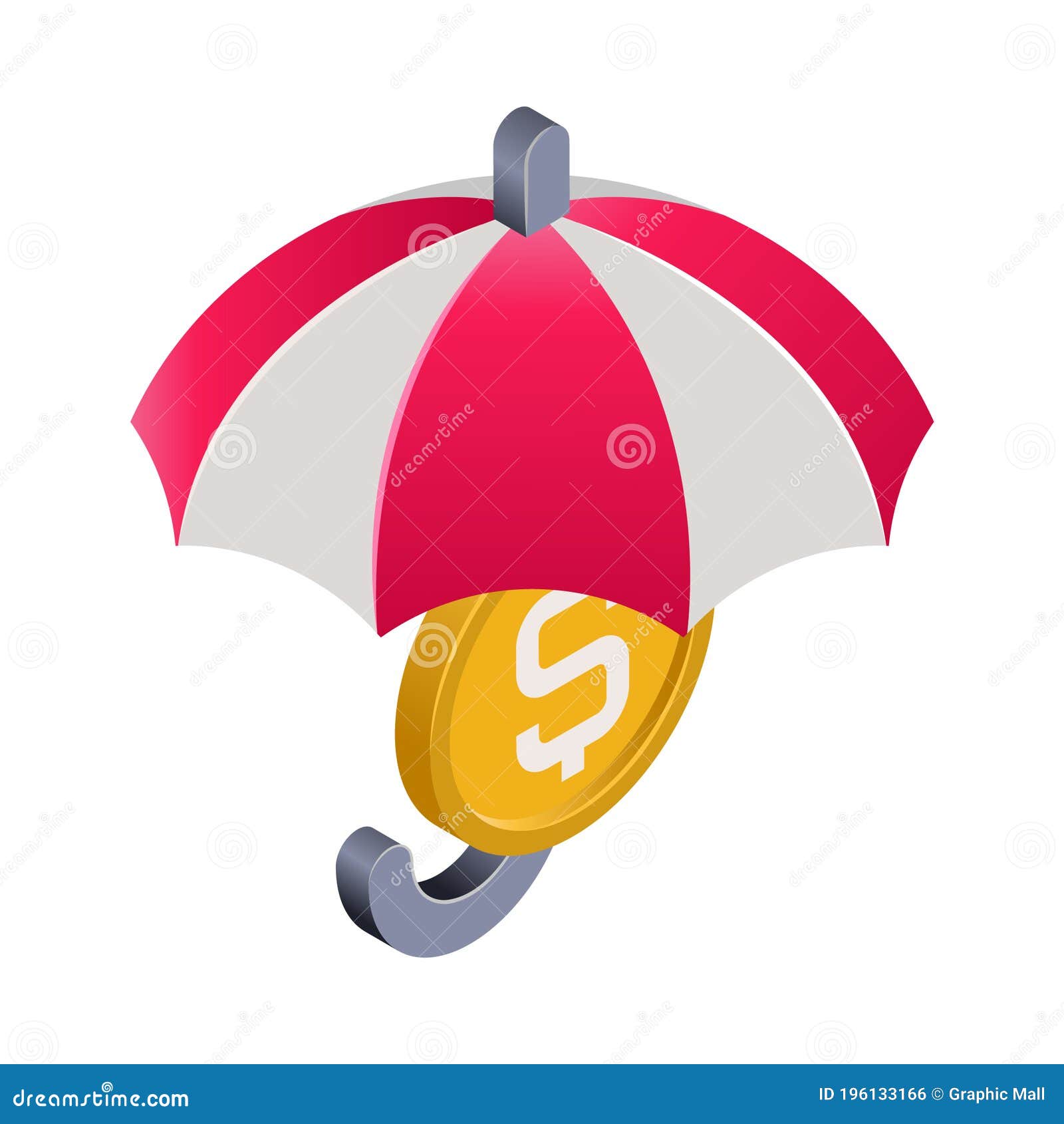 Money Insurance - Isometric 3D Illustration. Stock Illustration ...