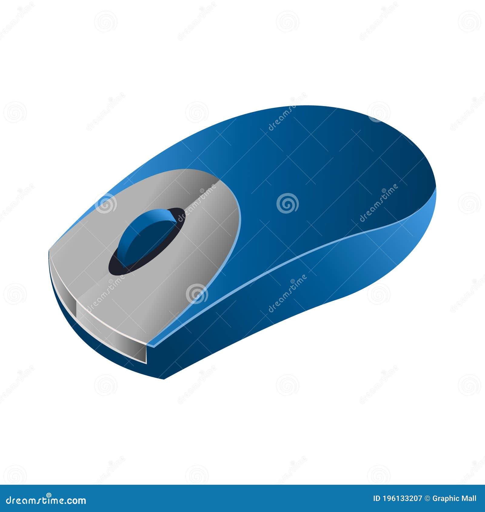 Mouse - Isometric 3D Illustration. Stock Illustration - Illustration of ...