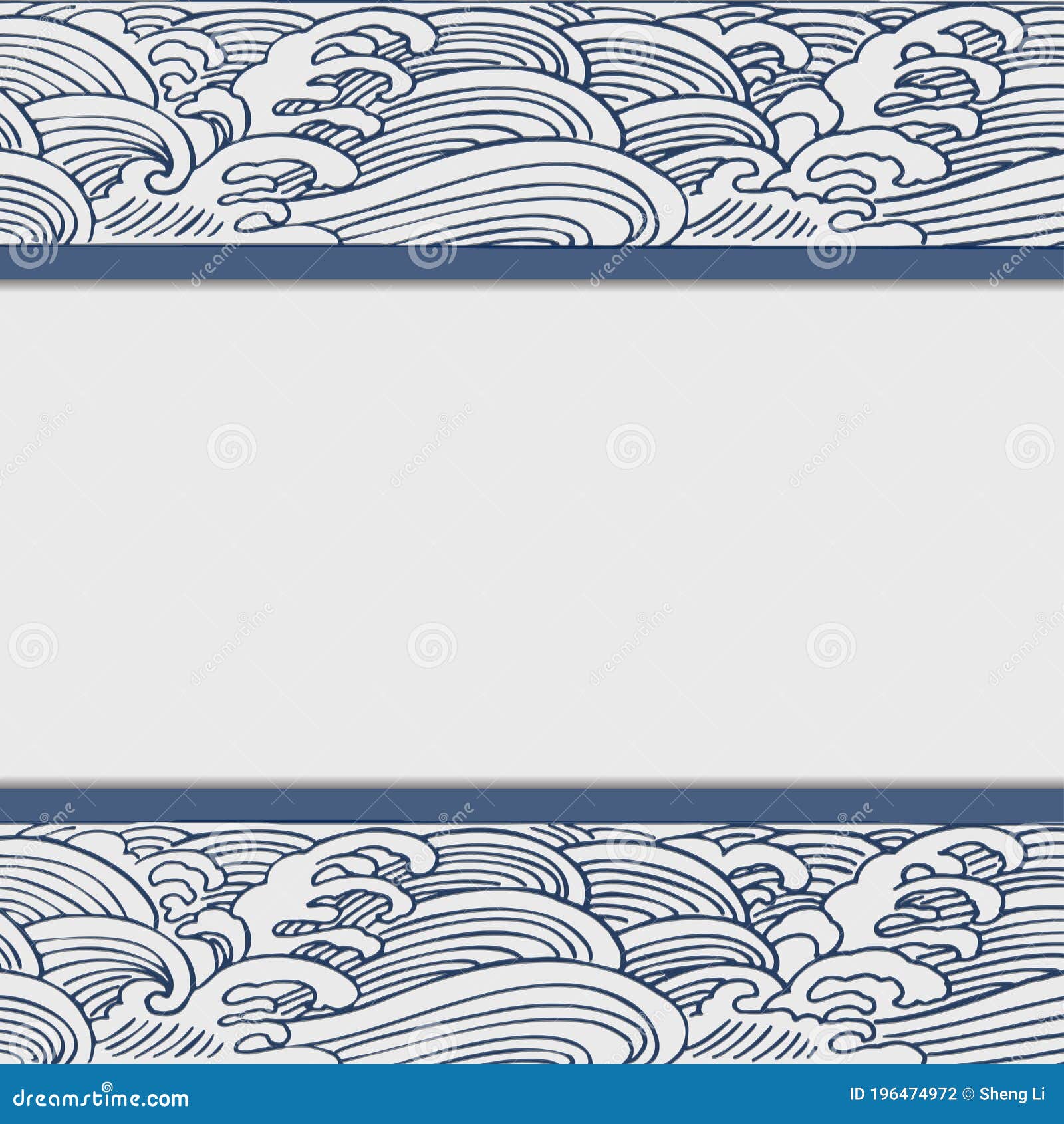 Chinese Blue and White Porcelain Style Background Stock Vector ...