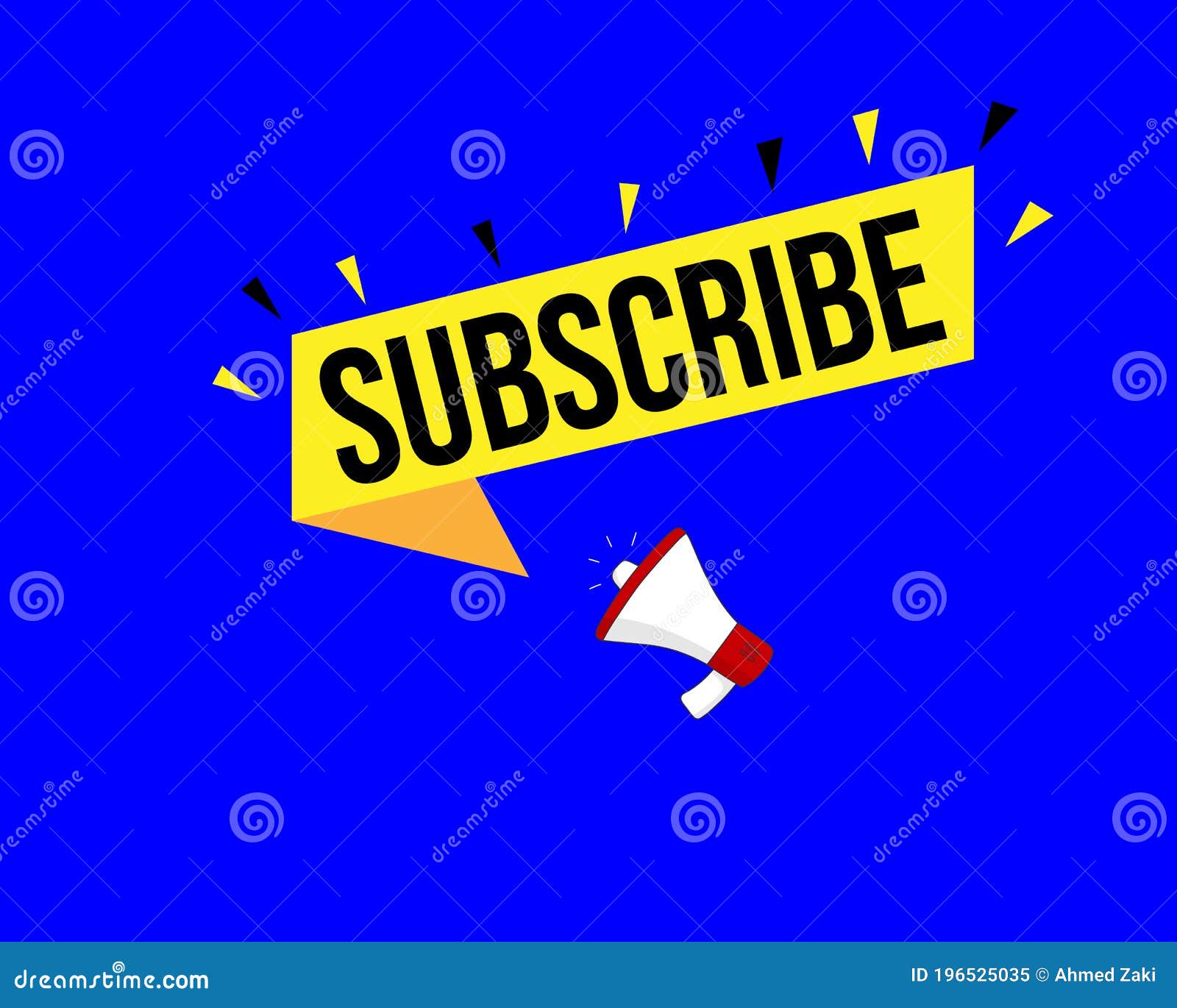 Subscribe Banner. Subscribe Speech Bubble Stock Vector - Illustration ...