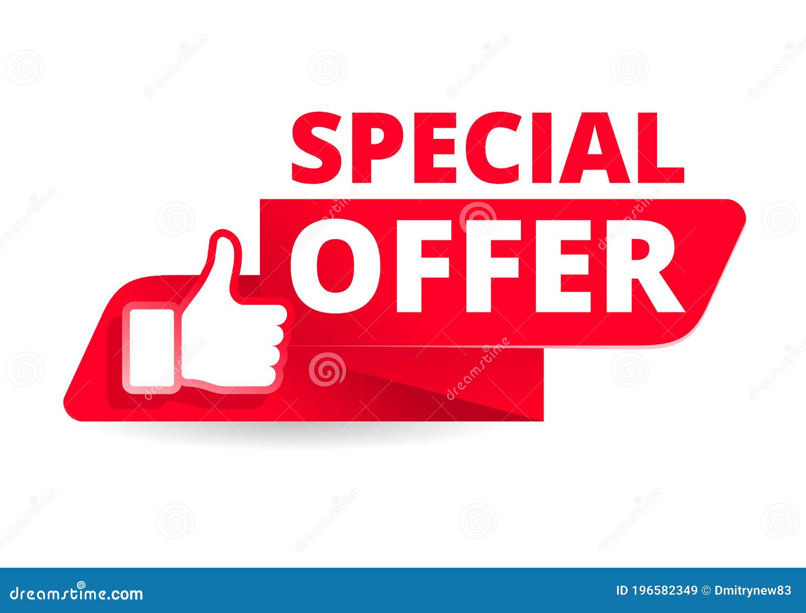 Special Offer Catchy Vector Promo Element Stock Vector - Illustration ...