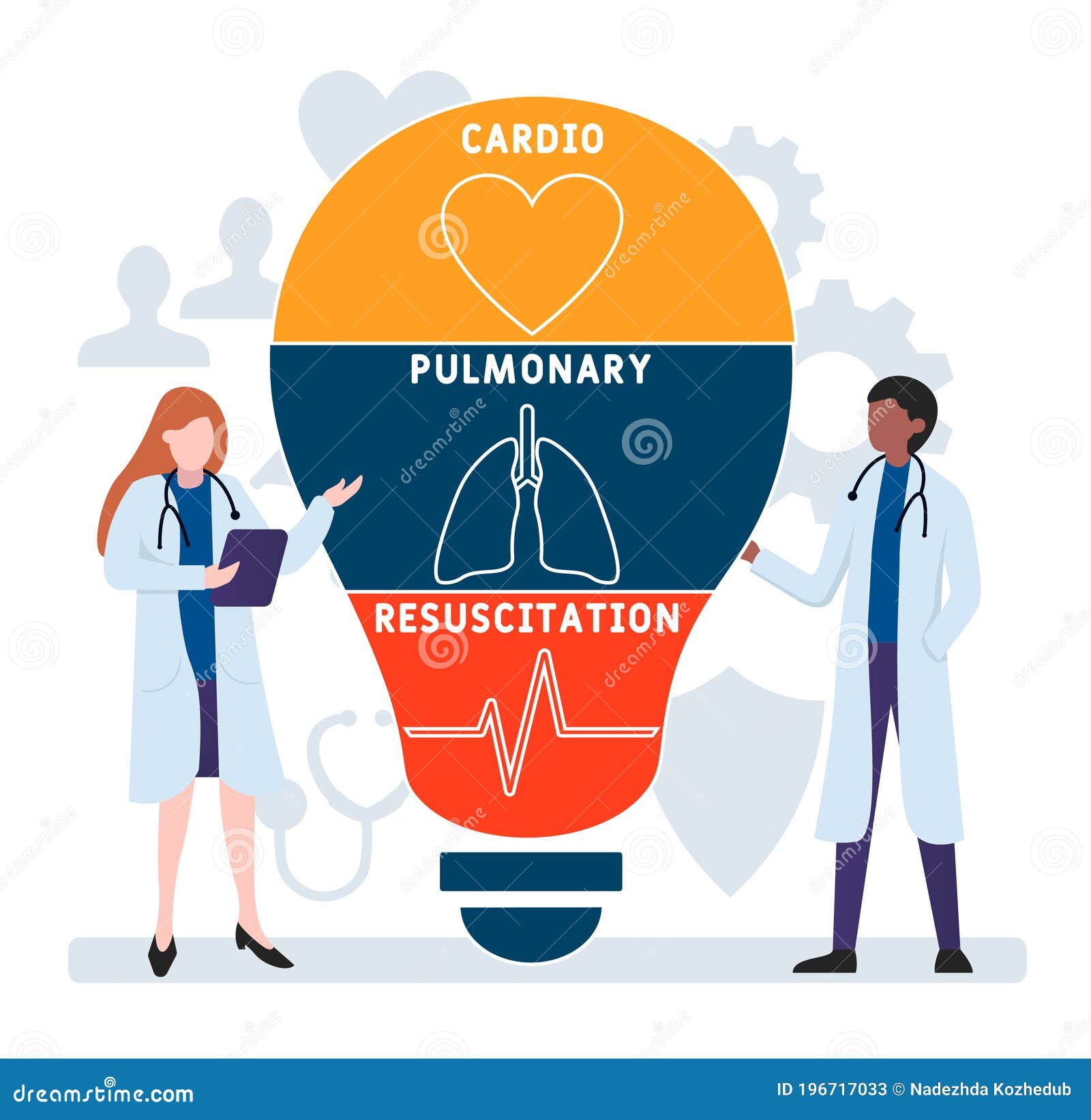 Flat Design with People. CPR - Cardiopulmonary Resuscitation Acronym ...