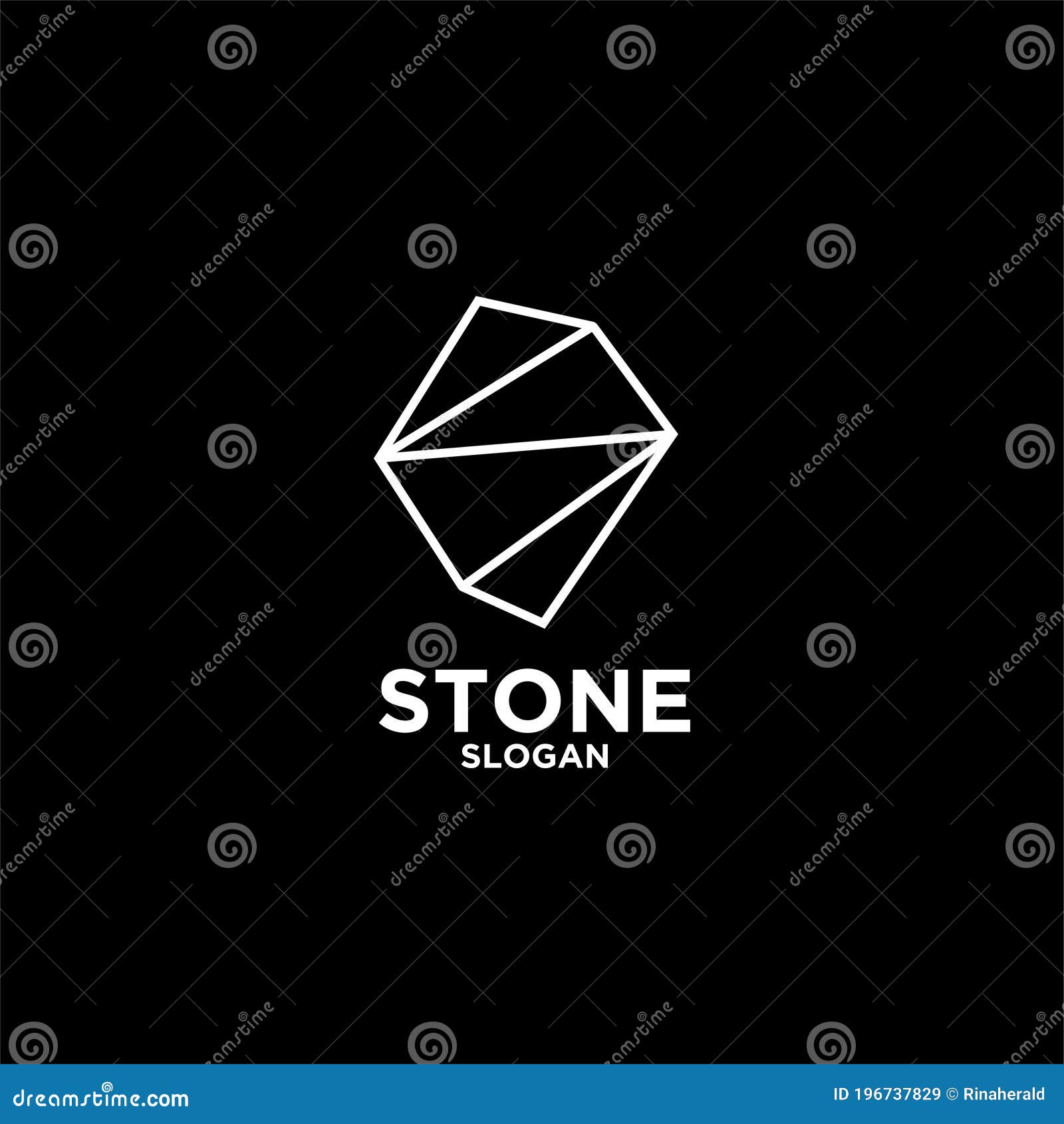 Stone Logo Icon Design Vector Illustration with Abstract S Letter Stock ...