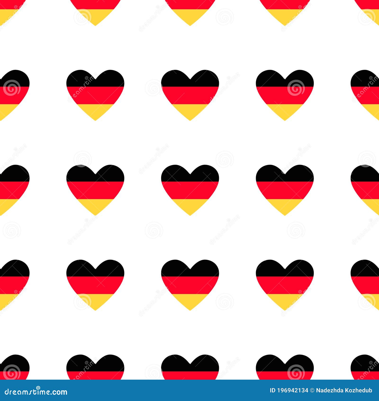 Germany Flag Independence Day Seamless Pattern. Patriotic Country Flag ...