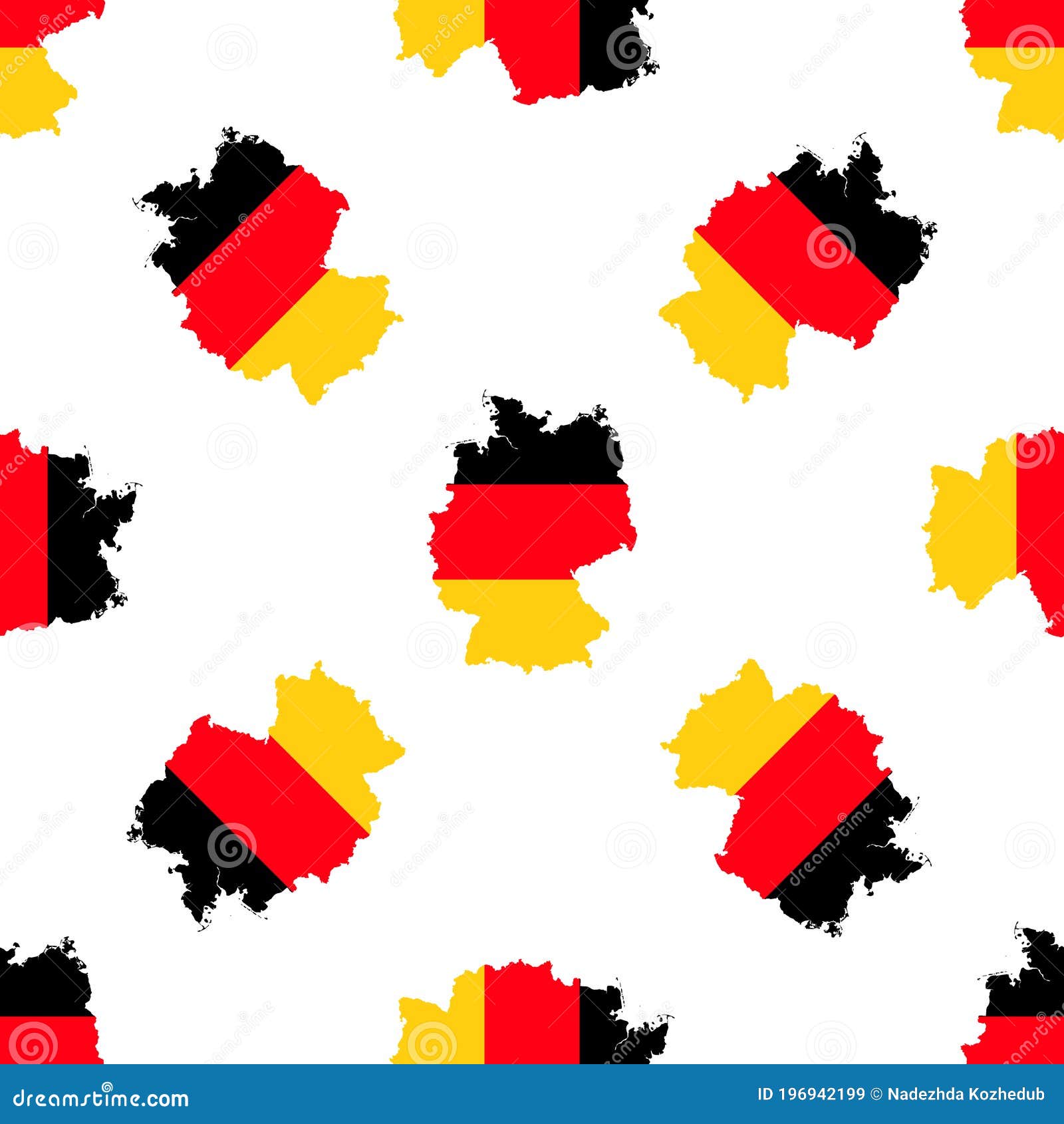 Vector Icon Germany Map Seamless Pattern. Good Choice for Travel ...