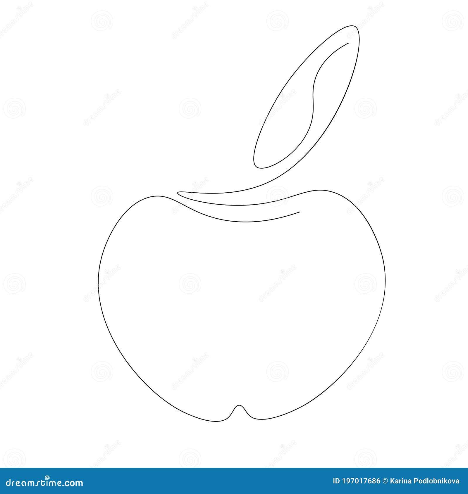 Apple Fruit Autumn Vector Illustration Stock Vector - Illustration of ...