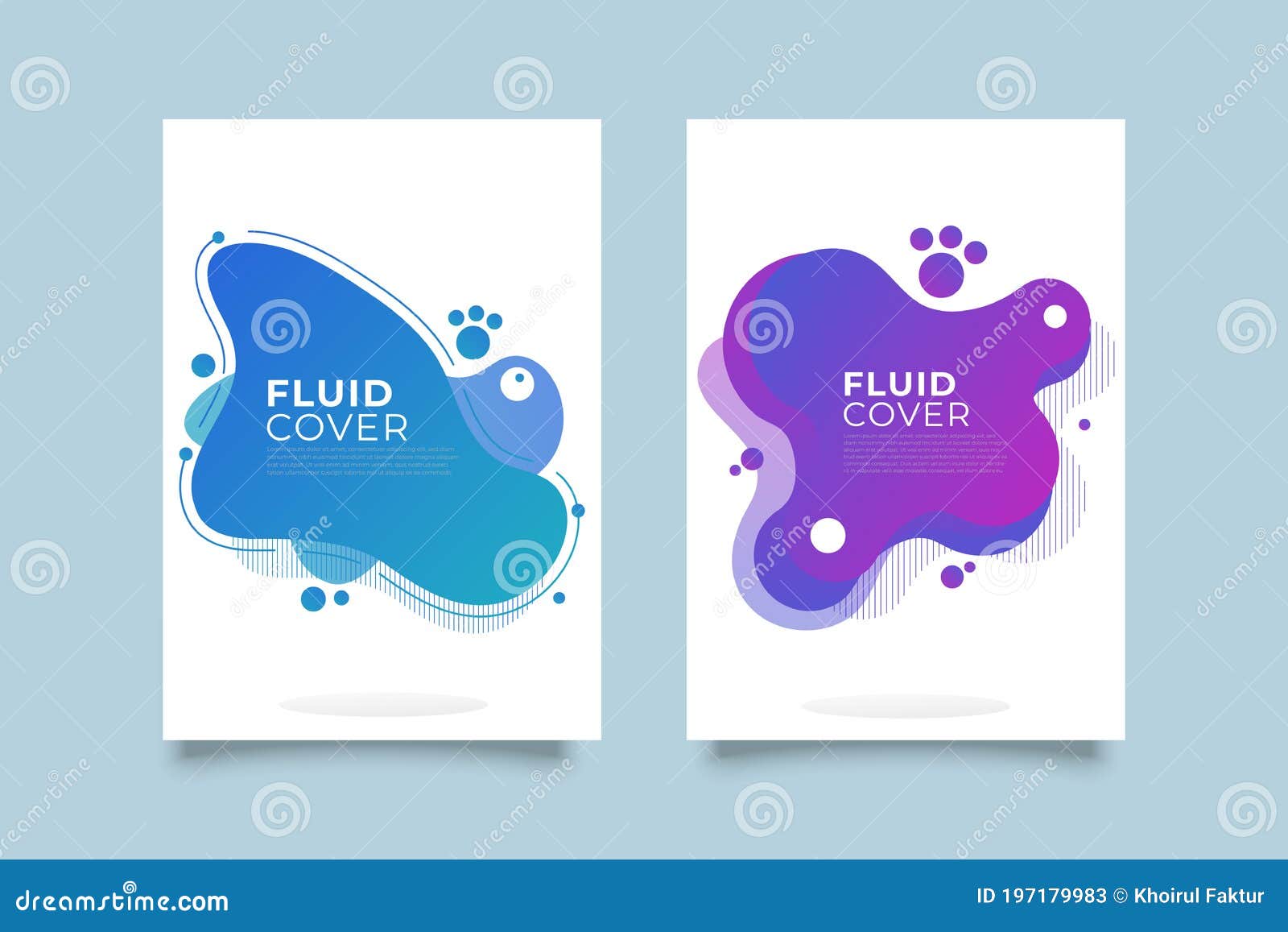 Abstract Colorful Blobs Set. Gradient Color Stock Vector - Illustration ...