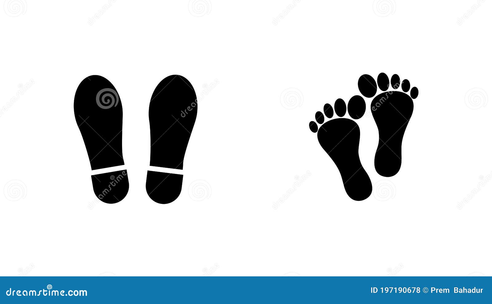 Footsteps Icon Template Color Editable. Shoes Footsteps Symbol Vector ...