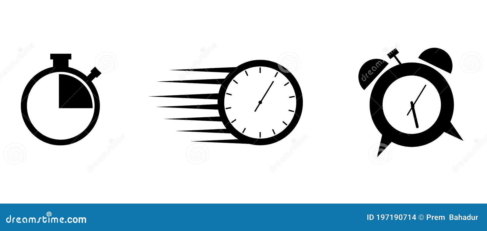 Timers Icon On Transparent Background. Isolated Vector Elements ...