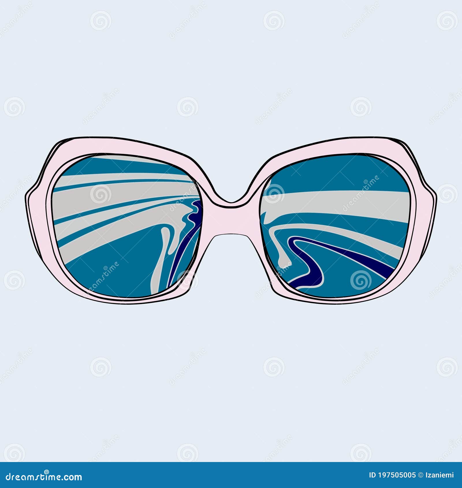Sunglasses with Reflections - Vector Illustration Stock Vector ...
