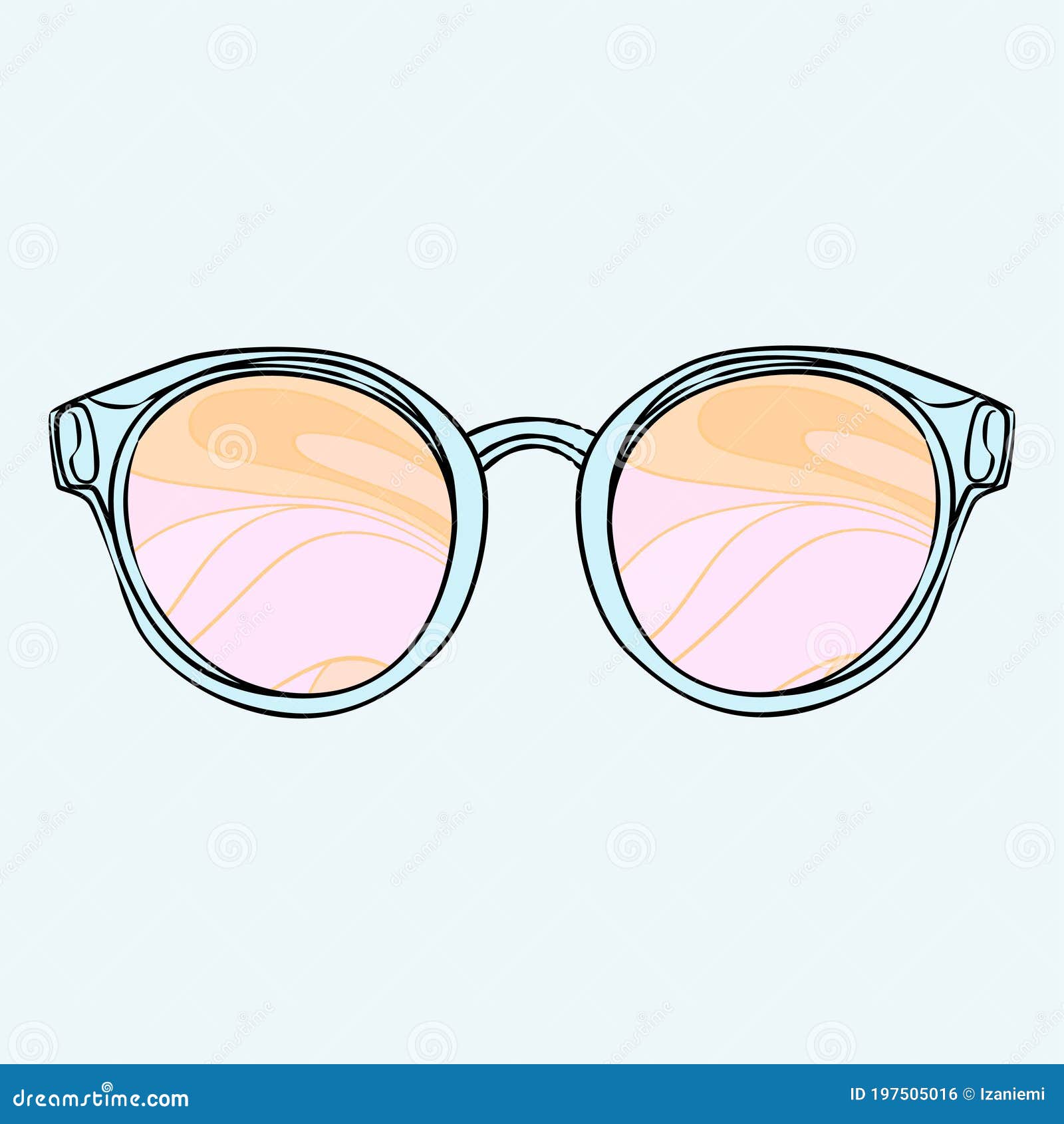 Sunglasses with Reflections - Vector Illustration Stock Vector ...