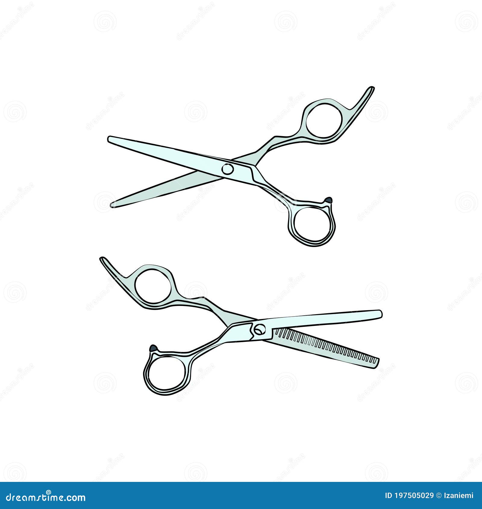 Hairdressing Scissors - Vector Illustration Stock Vector - Illustration ...